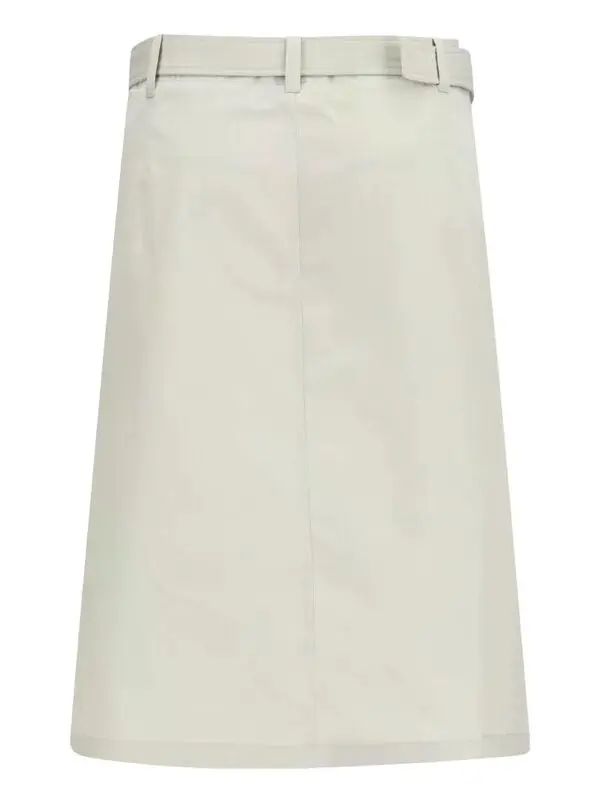 RIER Cotton A-line Skirt - Neutrals