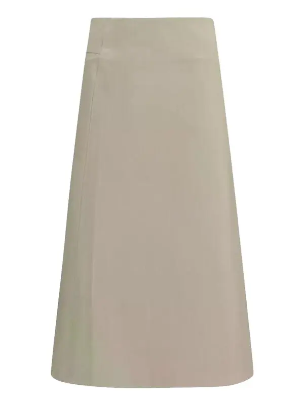 RIER Cotton A-line Skirt - Neutrals