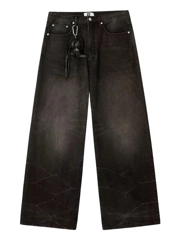 Izzue Wide Leg Jeans - Black