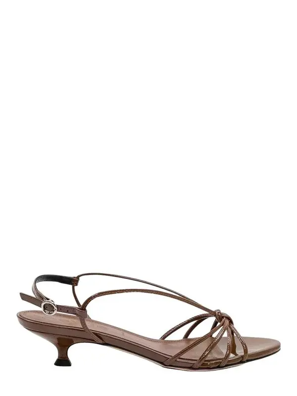 AeydĒ Amara Knotted Strap Sandals - Brown
