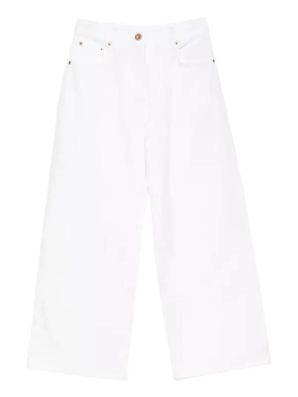 Aspesi Wide-leg Trousers - White