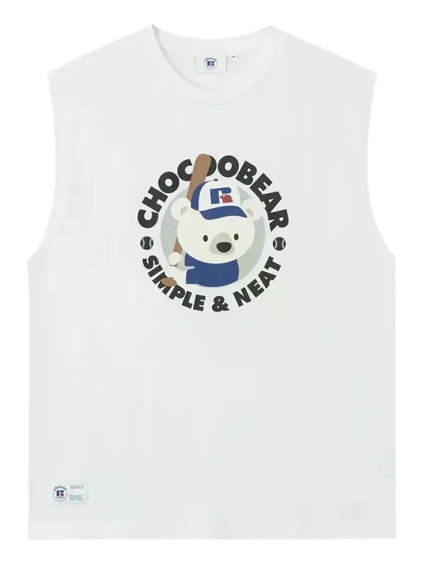 CHOCOOLATE Graphic-print Tank Top - White