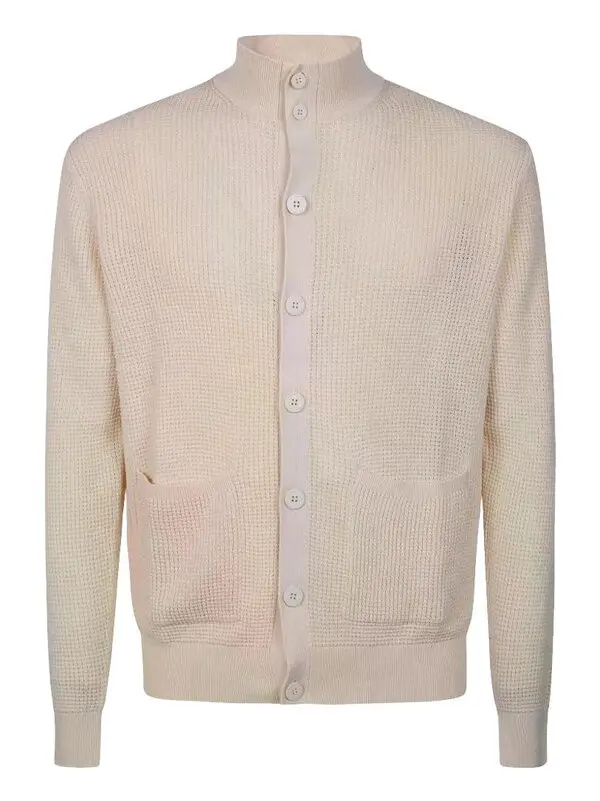 BALLANTYNE Long-sleeve Cardigan - Neutrals