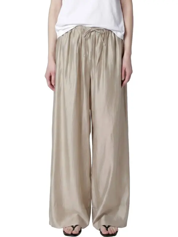 ENTIRE STUDIOS Wide Leg Trousers - Champagne