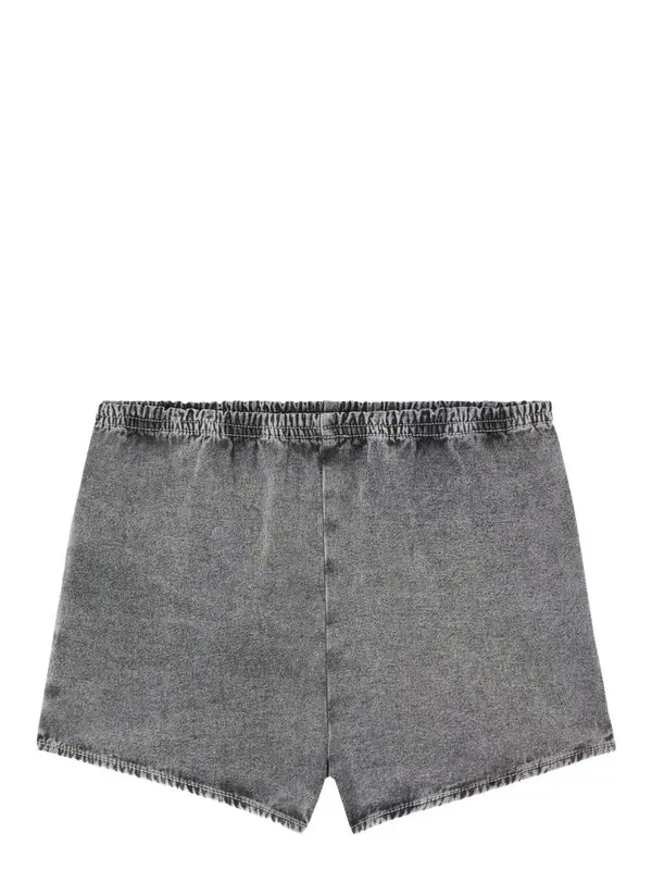American Vintage Jazy Elasticated Patch-pocket Shorts - Grey
