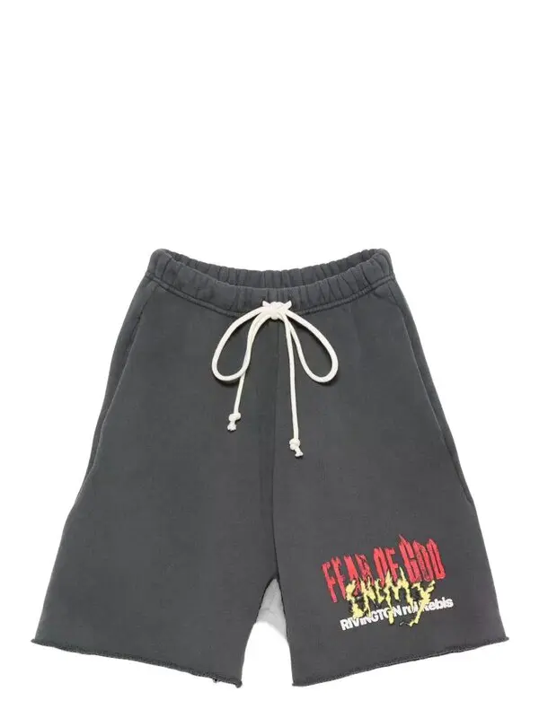 RRR123 X Fear Of God 'look Its The Enemy' Shorts - Black