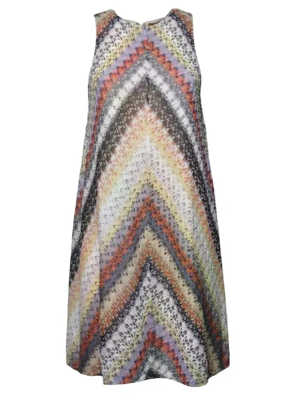 Missoni Sleeveless Chevron Dress - Neutrals