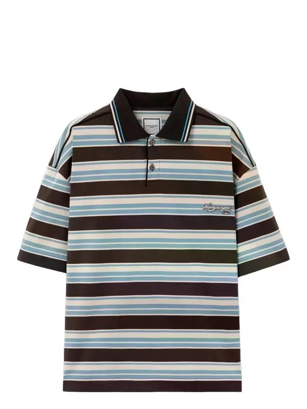 WOOYOUNGMI Striped Short-sleeve T-shirt - Brown