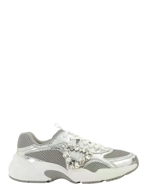 SERGIO ROSSI Precious Sneakers - Silver