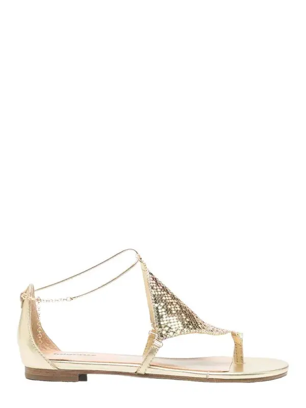 Lola Cruz Ivanna Flat Sandals - Gold