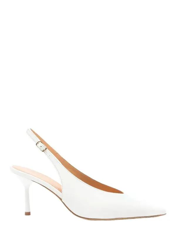 THE SELLER Pointed-toe Slingback Pumps - White