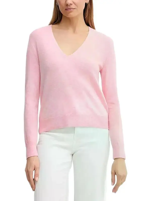 BENETTON V-neck Sweater - Pink