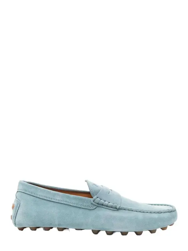 TOD'S Gommino Bubble Penny-strap Loafers - Blue