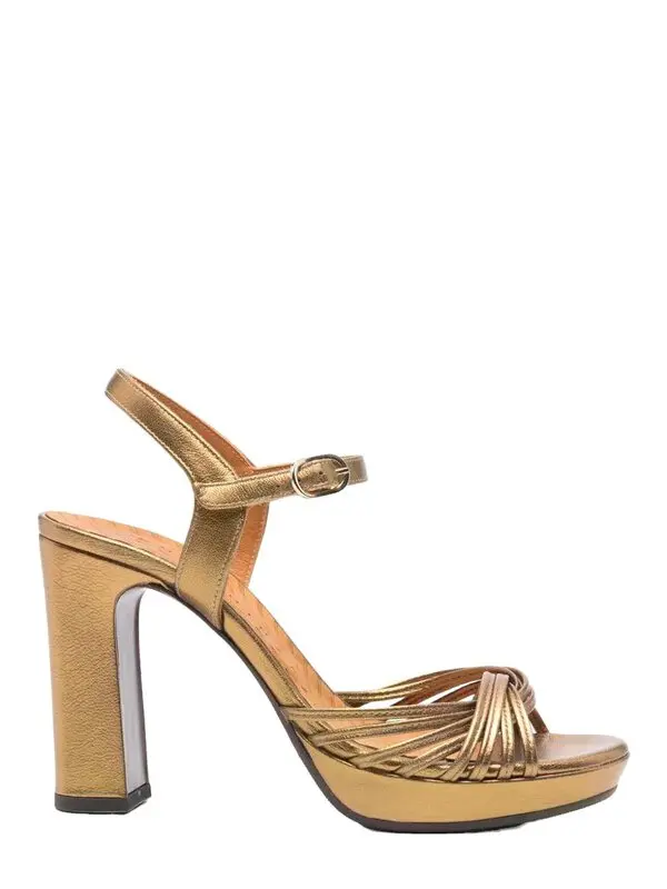 Chie Mihara Woven Platform Sandals - Gold