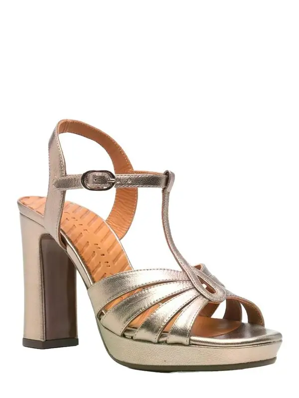 Chie Mihara Cafra T-strap Platform Sandals - Grey
