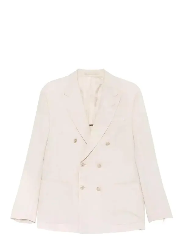 Eleventy Double-breasted Jacket - Neutrals