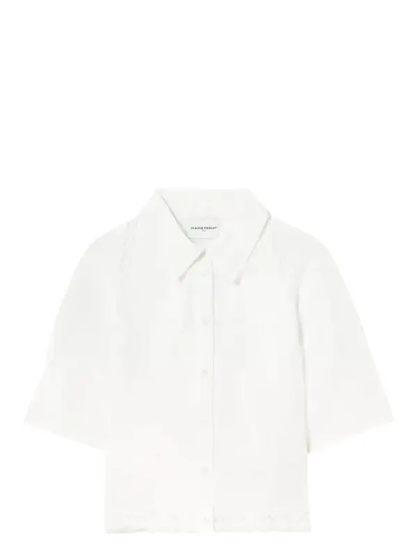 Claudie Pierlot Lace-trimmed Shirt - White