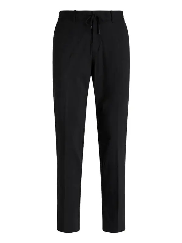 Boggi Milano Drawstring Tailored Trousers - Black