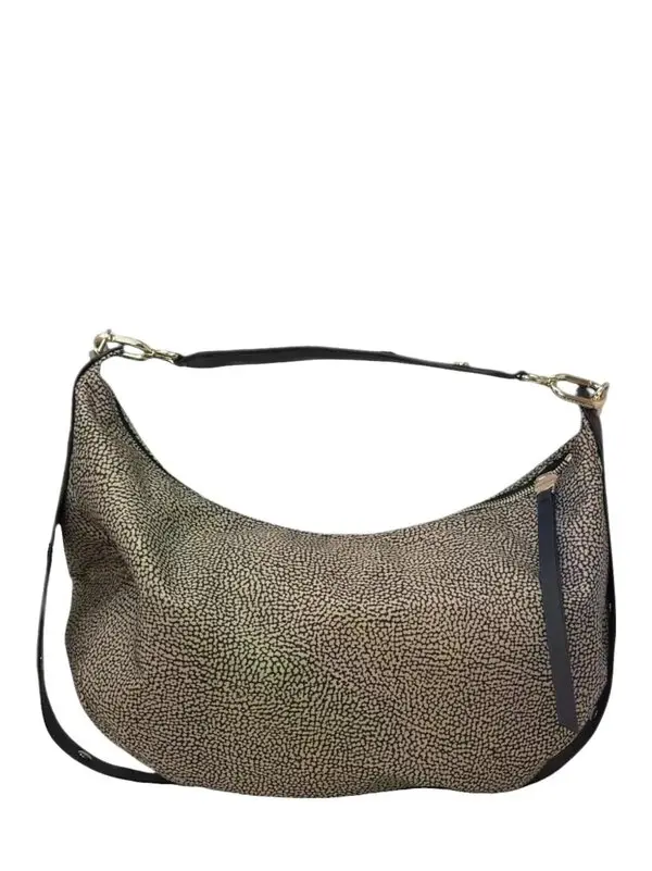 Borbonese Patterned Hobo Shoulder Bag - Neutrals