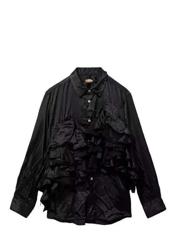 Comme Des Garçons Ruffled Shirt - Black
