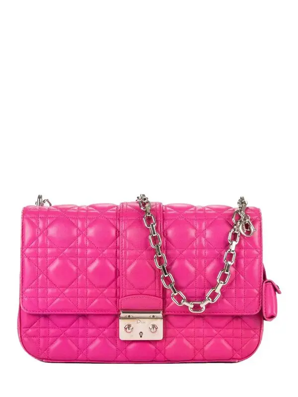Dior 2010s Quilted Chain Bag - Pink