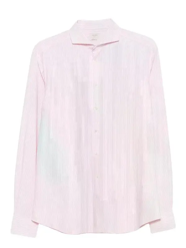 TRAIANO MILANO Striped Shirt - Pink