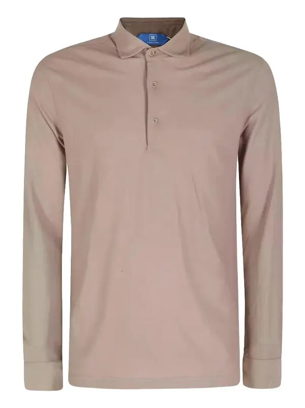 KIRED Long-sleeved Polo Shirt - Neutrals
