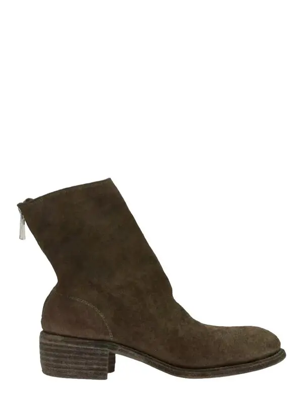 Guidi Zip-fastening Ankle Boots - Brown