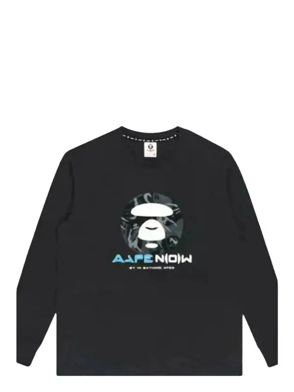 A BATHING APE Long Sleeve T-shirt - Black