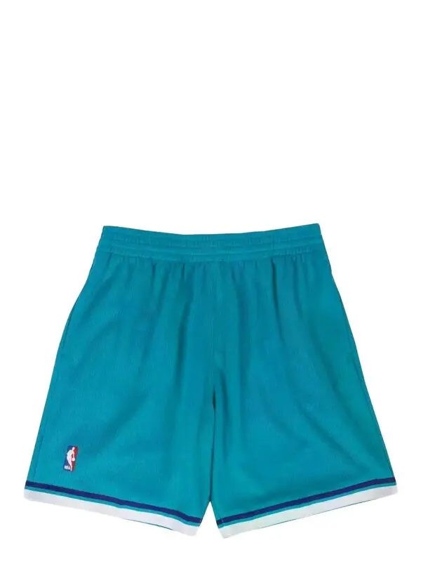 Mitchell & Ness Perforated Logo Shorts - Blue