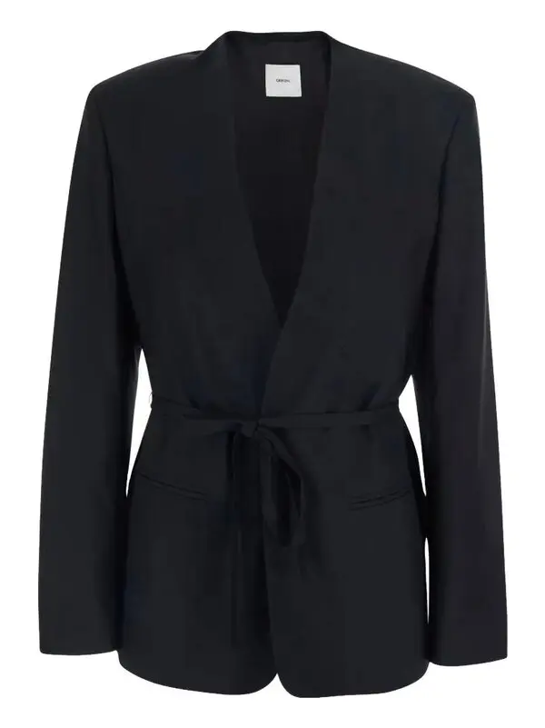 GRIFONI Tie-fastening Jacket - Black