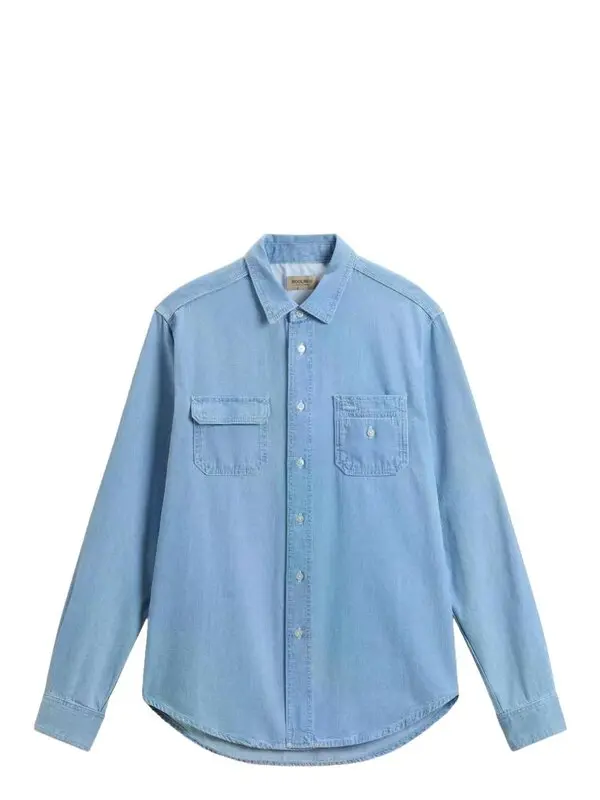 Woolrich Chest-pockets Denim Shirt - Blue