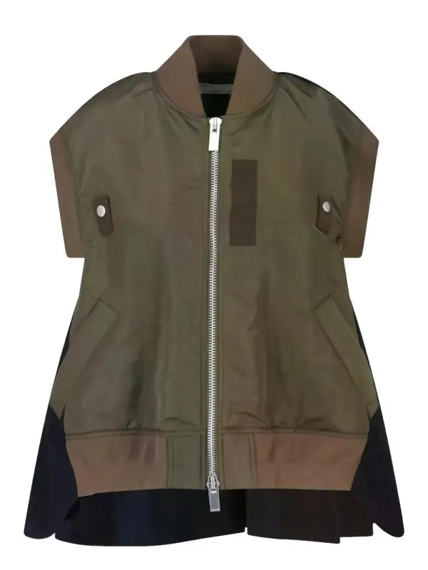 Sacai Zip Gilet - Blue