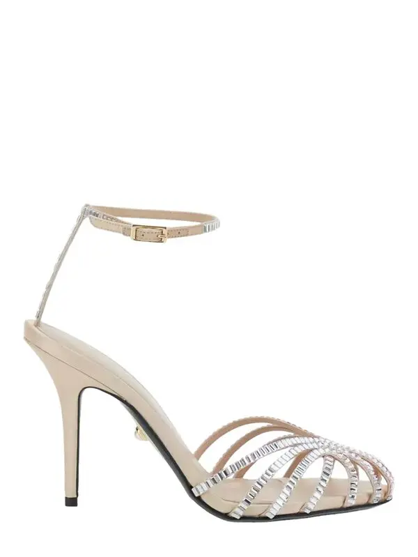 ALEVI MILANO 95mm Penelope Xtal Heeled Pumps - Neutrals