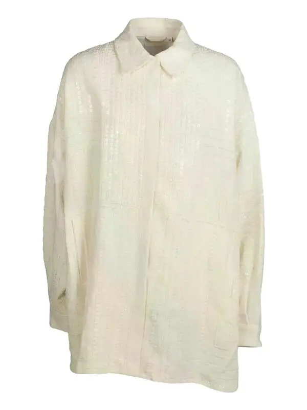 Valentino Garavani Sequin-embellished Shirt - Neutrals