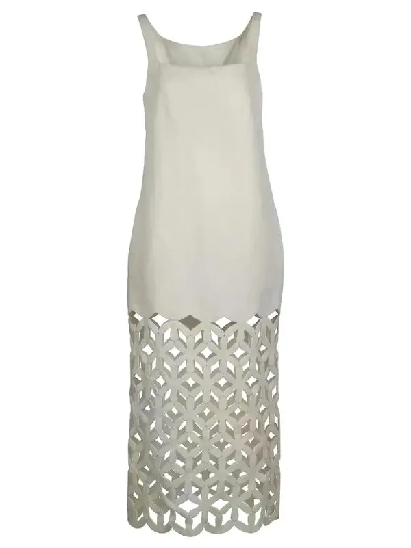 Valentino Garavani Cut-out Midi Dress - Neutrals