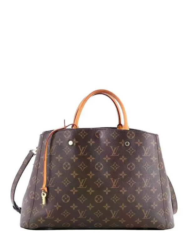 LOUIS VUITTON Montaigne Gm Tote Bag Monogram Canvas - Brown