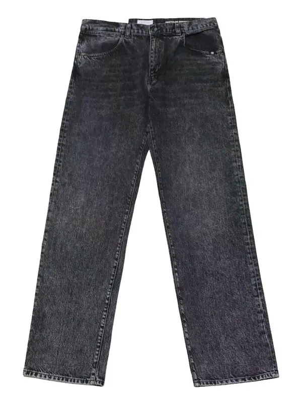 AMISH SUPPLIES Five-pocket Wide-leg Jeans - Grey