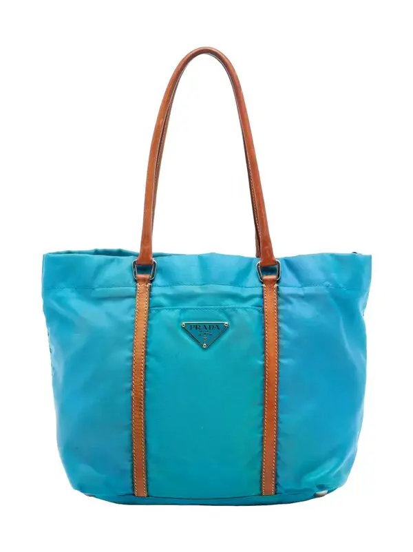 Prada Tessuto Tote Bag - Blue