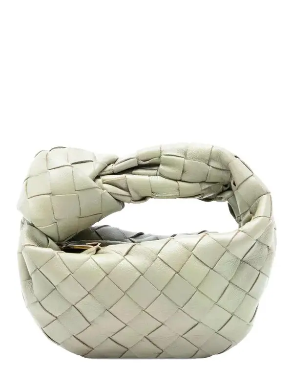Bottega Veneta Nappa Intrecciato Jodie Hobo Bag - Grey