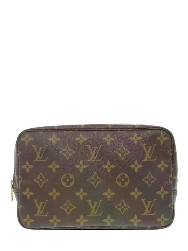 LOUIS VUITTON 1993 Monogram Trousse Toilette 23 Clutch - Brown