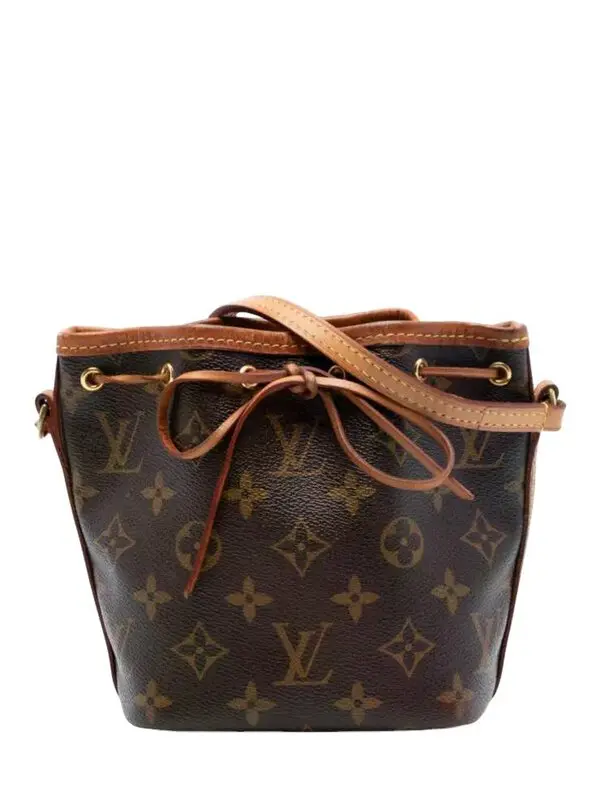 LOUIS VUITTON 2018 Monogram Nano Noe Bucket Bag - Brown