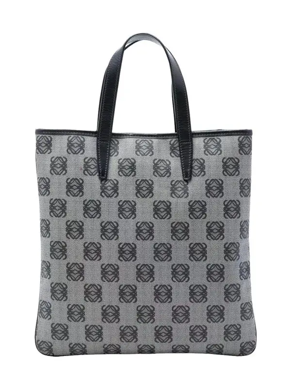 Loewe 2010 Anagram Coated Canvas Tote Bag - Grey