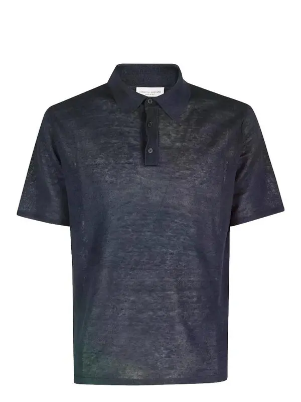 ROBERTO COLLINA Short-sleeve Polo Shirt - Blue