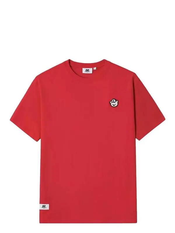 CHOCOOLATE Bear-patch T-shirt - Red