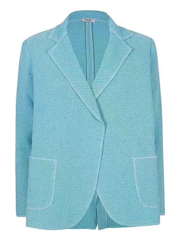BASE MILANO Single-breasted Blazer - Blue