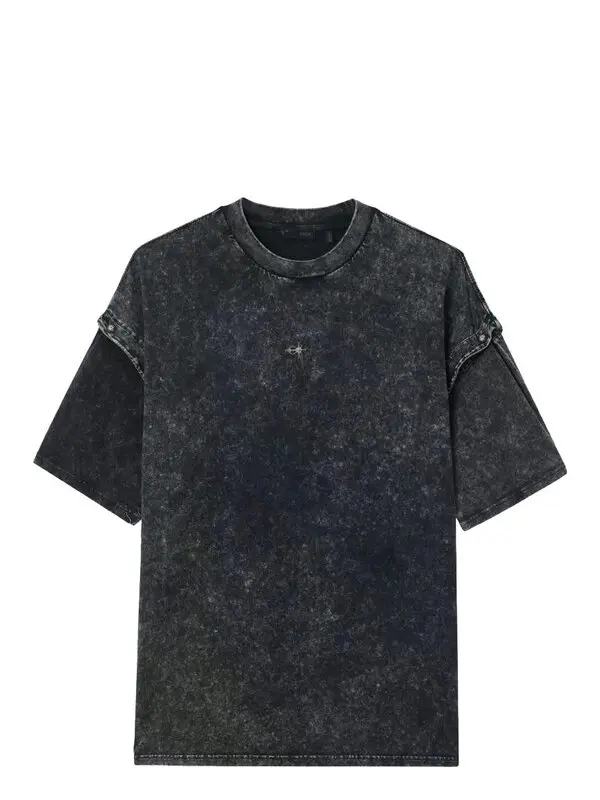 FIVE CM Studded-detail T-shirt - Black