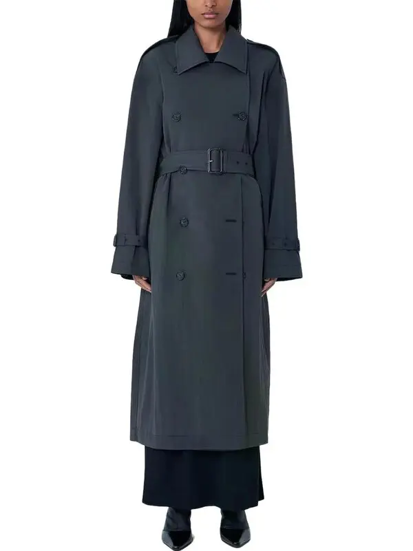 TOTEME Double-breasted Trench Coat - Grey