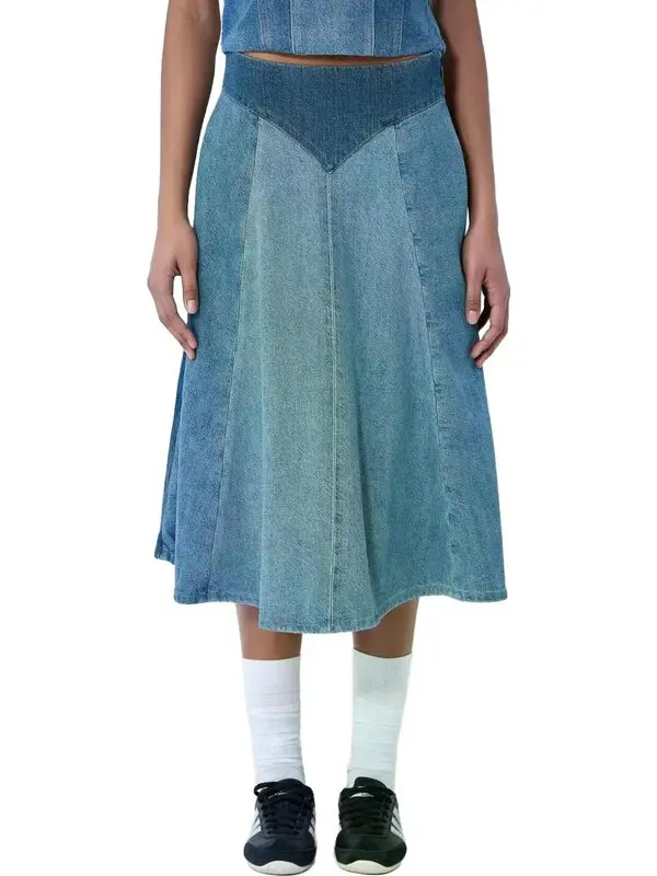 LEVI'S Panelled Midi Skirt - Blue