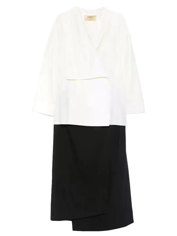 CURIEL Buckle-detailed Midi Dress - Black